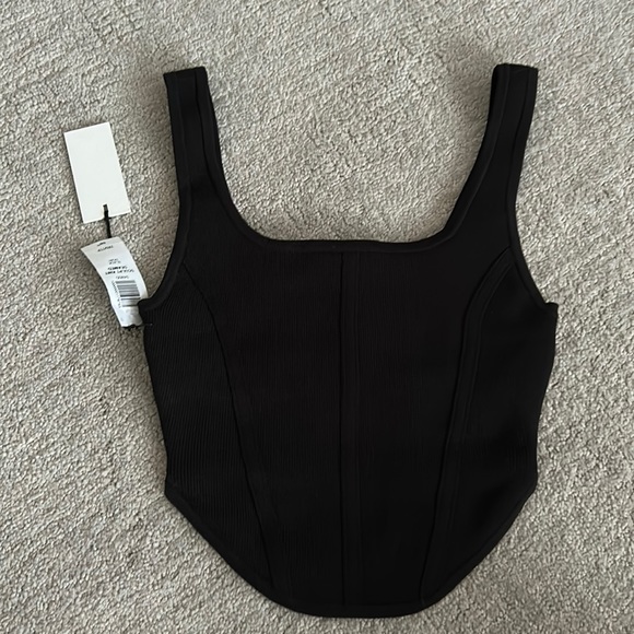 Aritzia | Tops | Nwt Aritzia Sculpt Knit Corset Tank | Poshmark